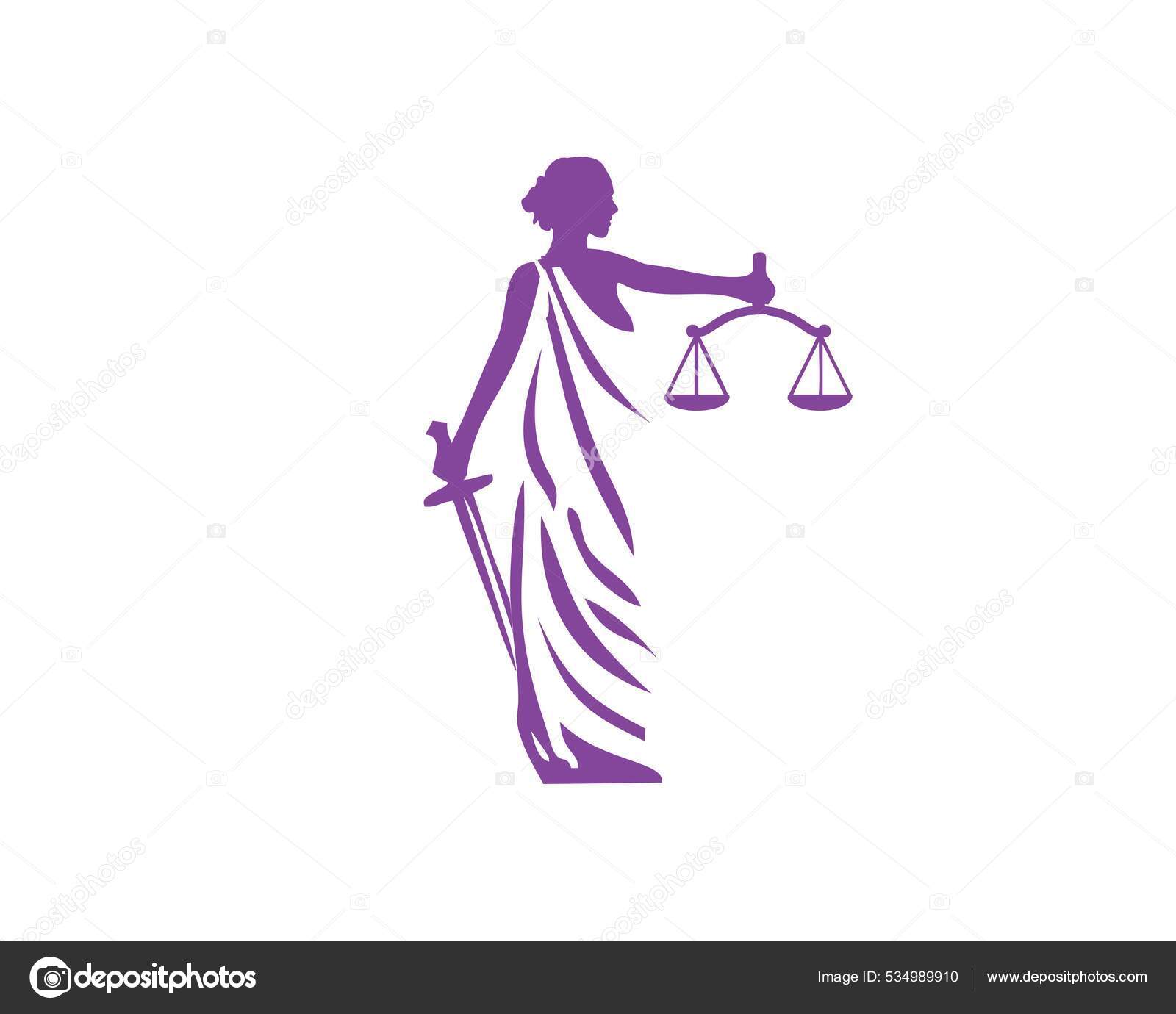Lady Justice Symbol Vector