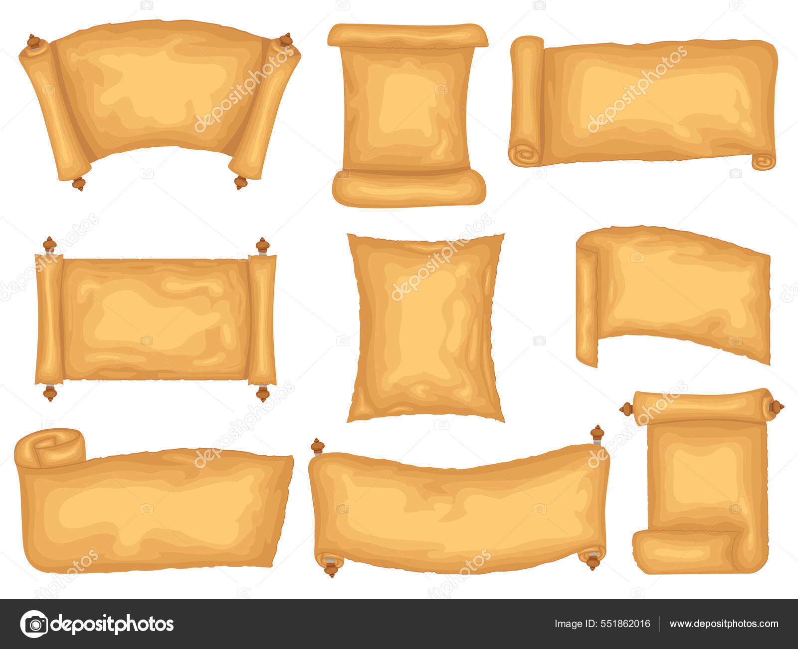 Cartoon parchment paper Stock Vector by ©KingVector 551862016