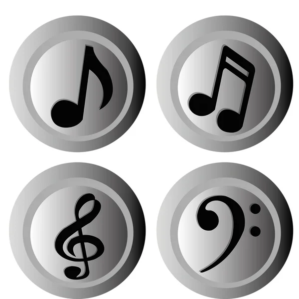 9,597,315 Music note buttons Vector Images | Depositphotos