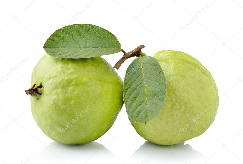 Guava fruit isolated on white background Stock Photo by ©sommaill 48438631