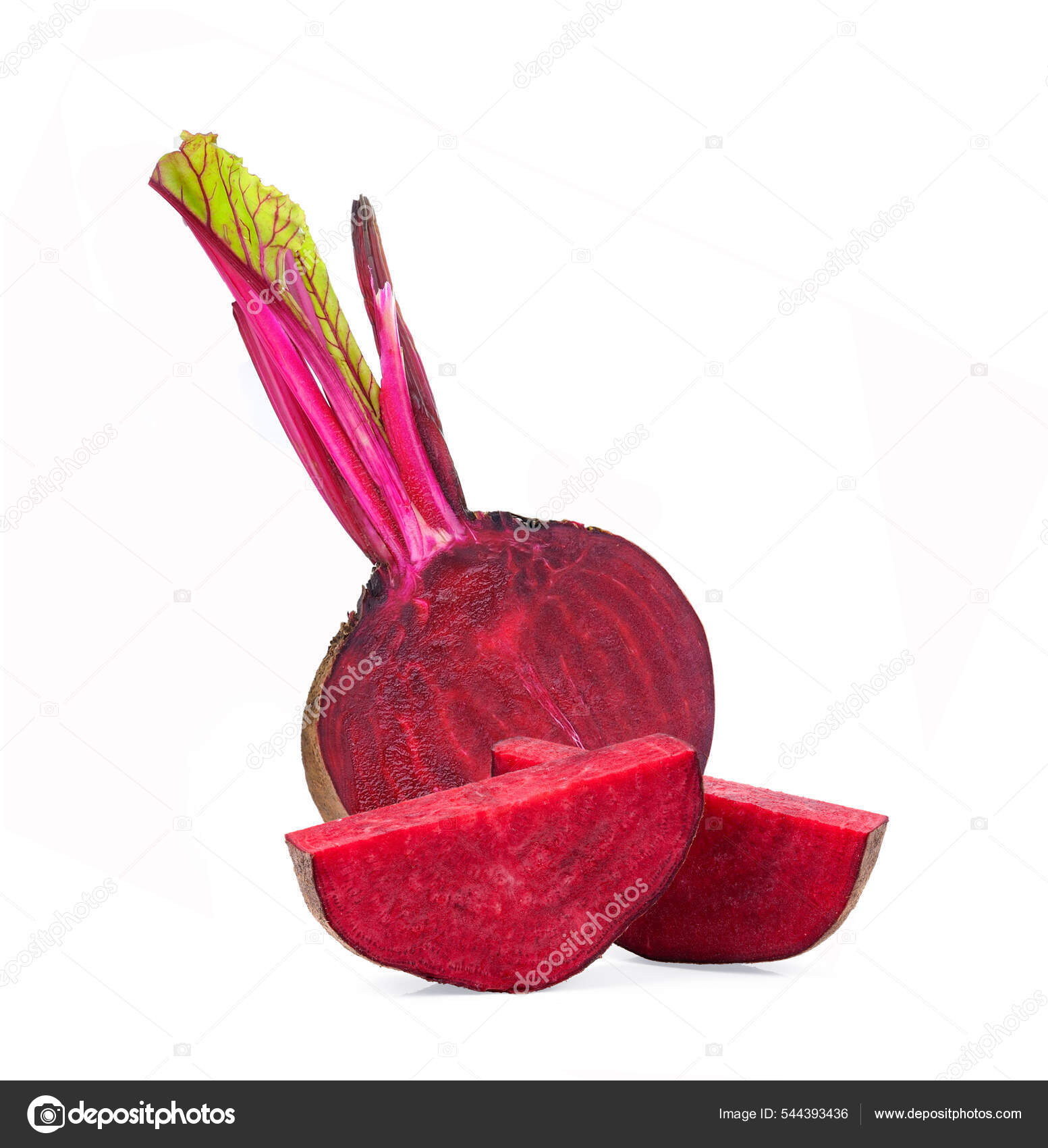 Beetroots Slice Isolated White Background — Stock Photo © sommaill ...