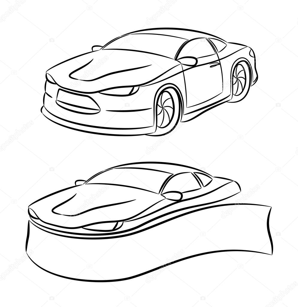 Car signs on white background. Stock Vector by ©taronin 30361753