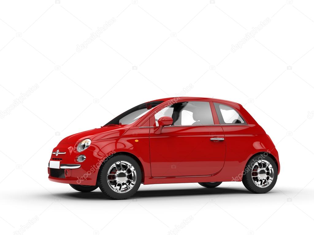 liten röd bil sida – Redaktionell stockfoto © Svitac #49904345