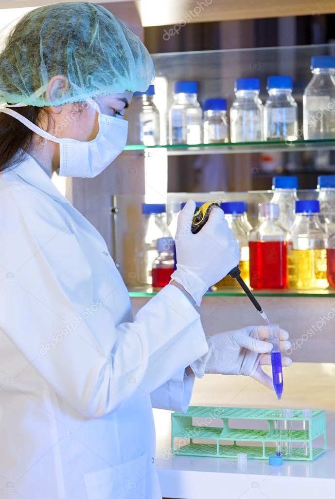 Female lab technician at work in a laboratory. Stock Photo by ...