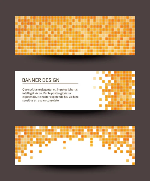 Set of yellow pixel banners. Stock Vector Image by ©viktoria.nm #44330203
