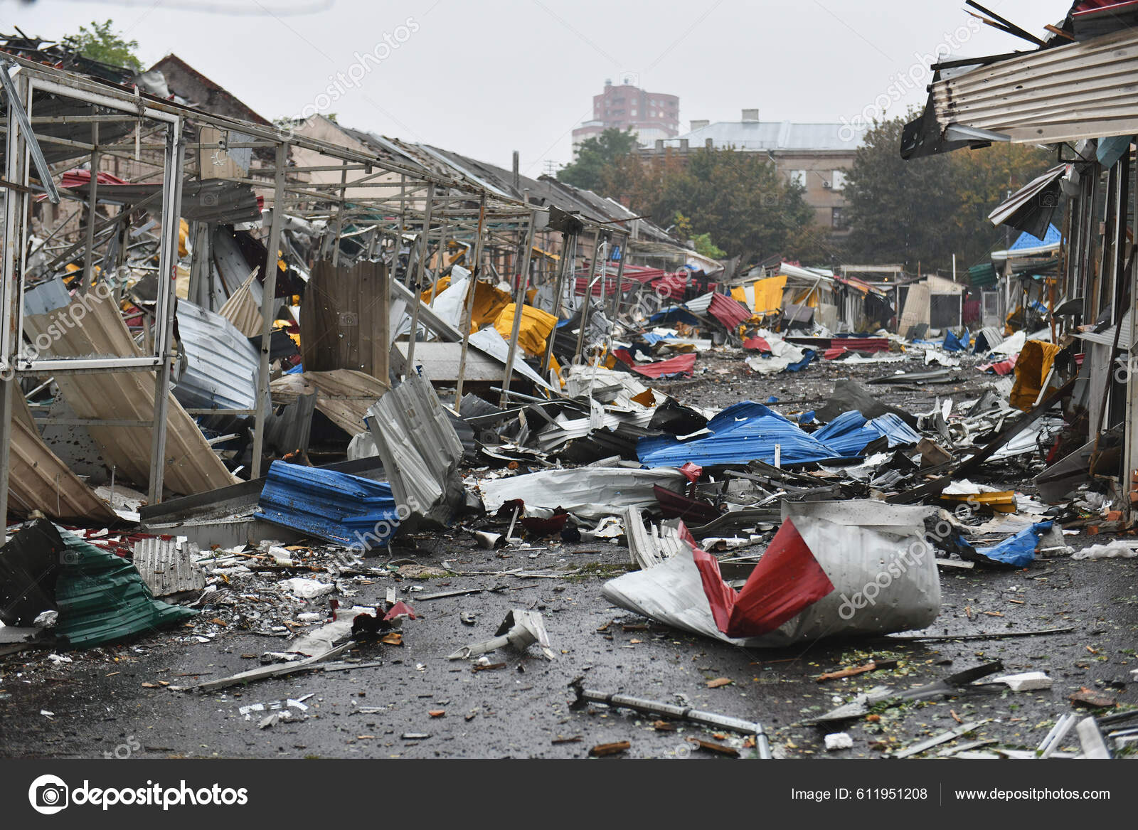 Dnipro Ukraine Sep 2022 Consequences Rocket Fire City Destruction ...
