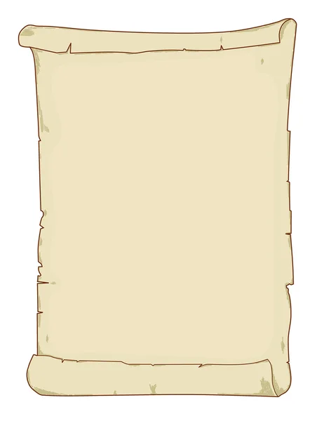 Paper scroll vector set isolated on white background. Empty parchment rolled up scroll, old ...