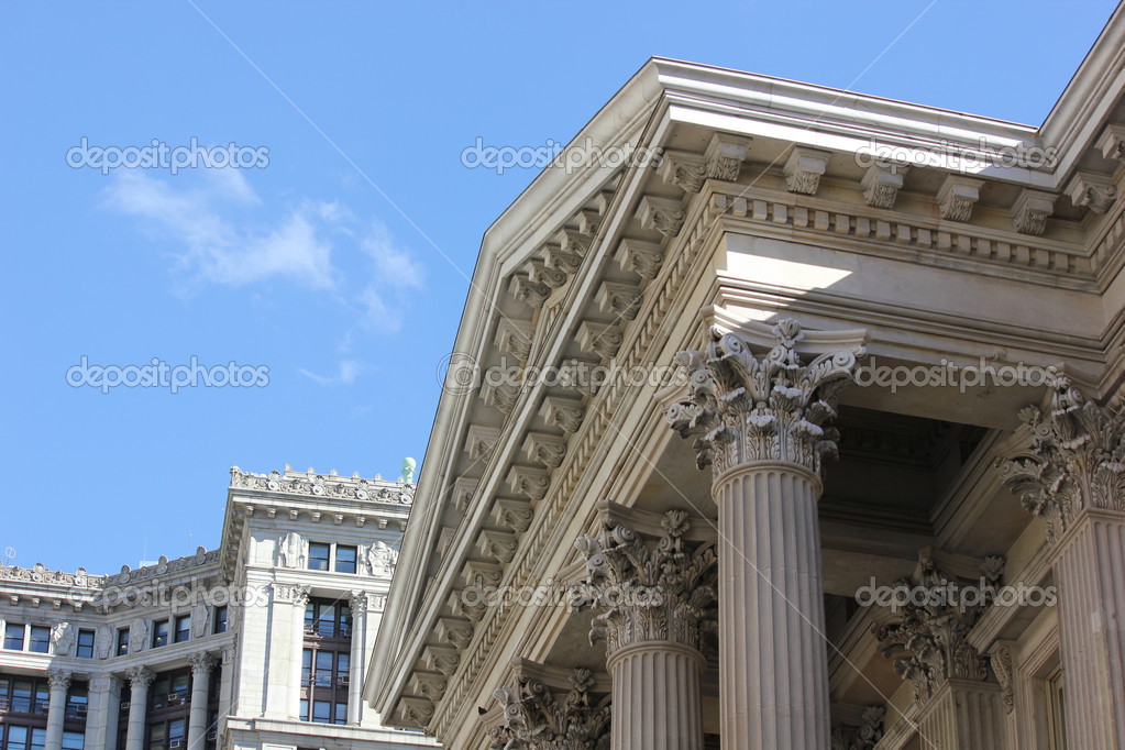 Tweed Courthouse showing beautiful architectural details against blue ...