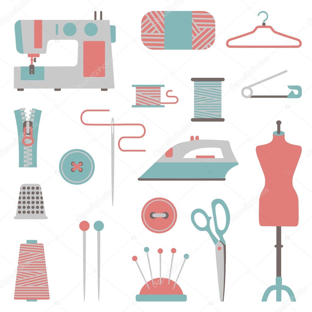 Sewing Icons Stock Vector Image By ©kusuriuri 28691435