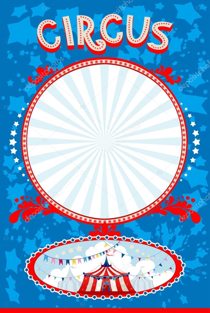 Blue circus poster Stock Vector Image by ©paprika_ #28792743
