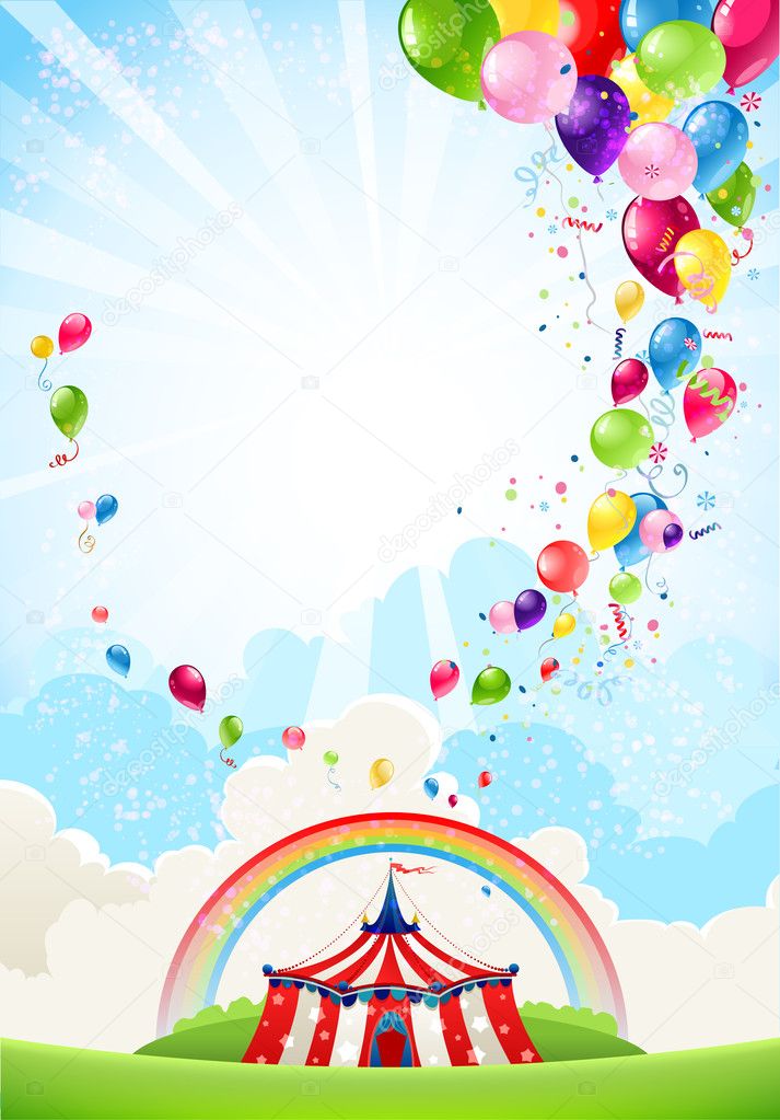 Circus festive background — Stock Vector © paprika_ #28792759
