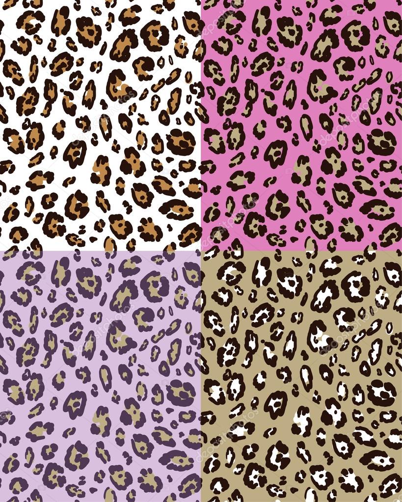 Patrón Sin Costura De Piel De Leopardo Vector Gráfico Vectorial