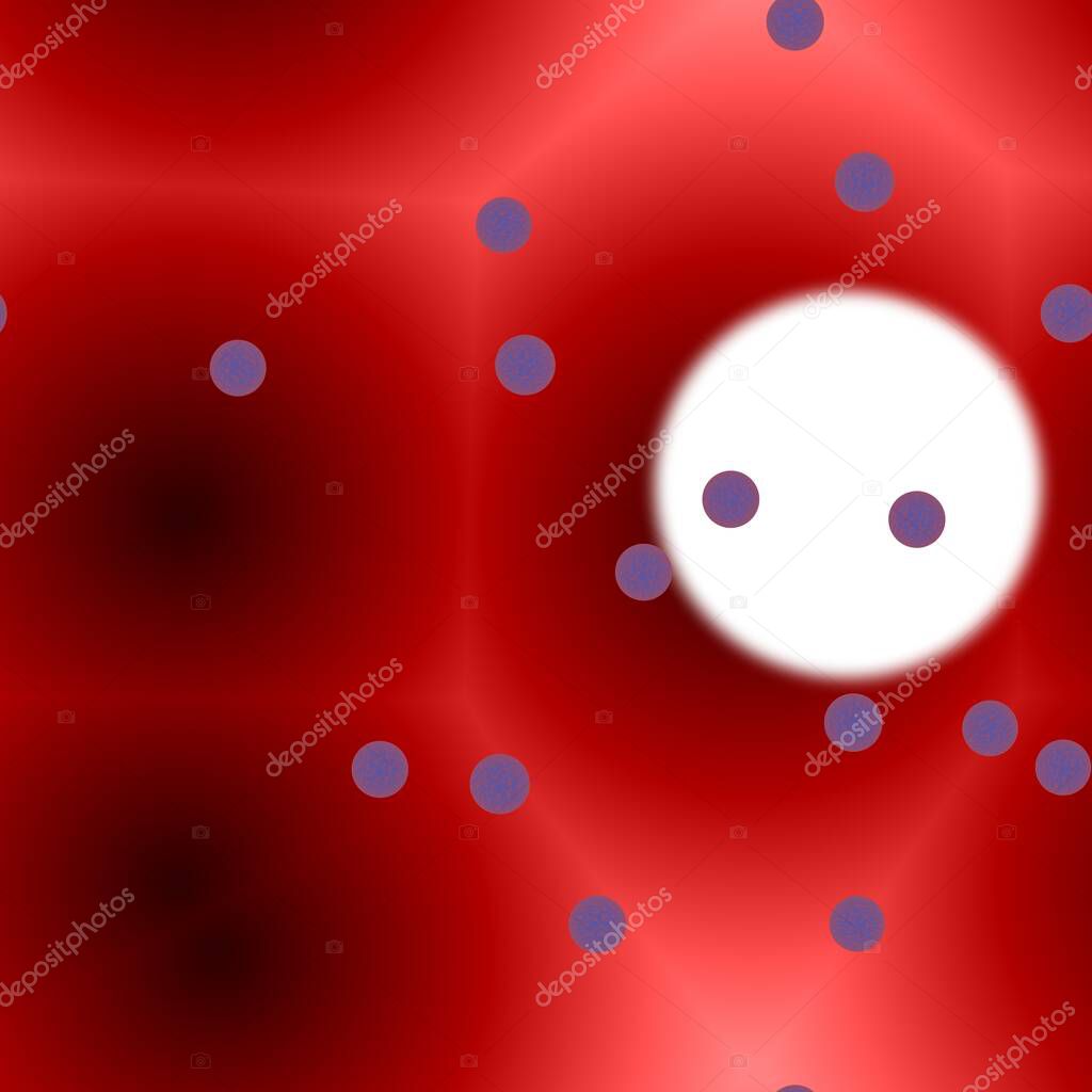 Virus en la sangre - entre los gl bulos rojos. Microscop a electr nica de barrido ilustraci n ...