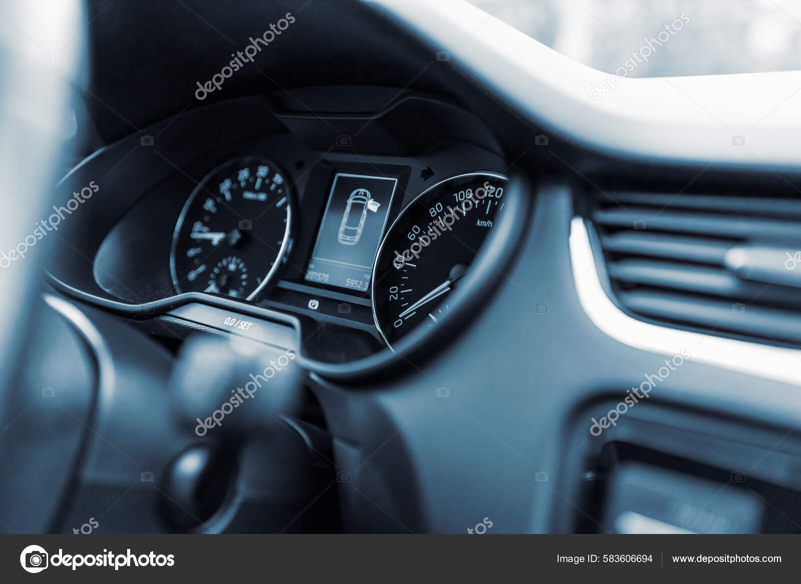 Driver's Seat Car Interior Car Open Car Doors Close — Stock Photo ...