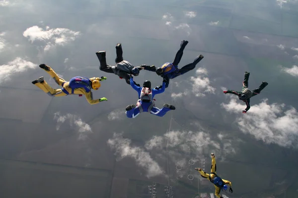 Skydiving group - Stock Image - Everypixel