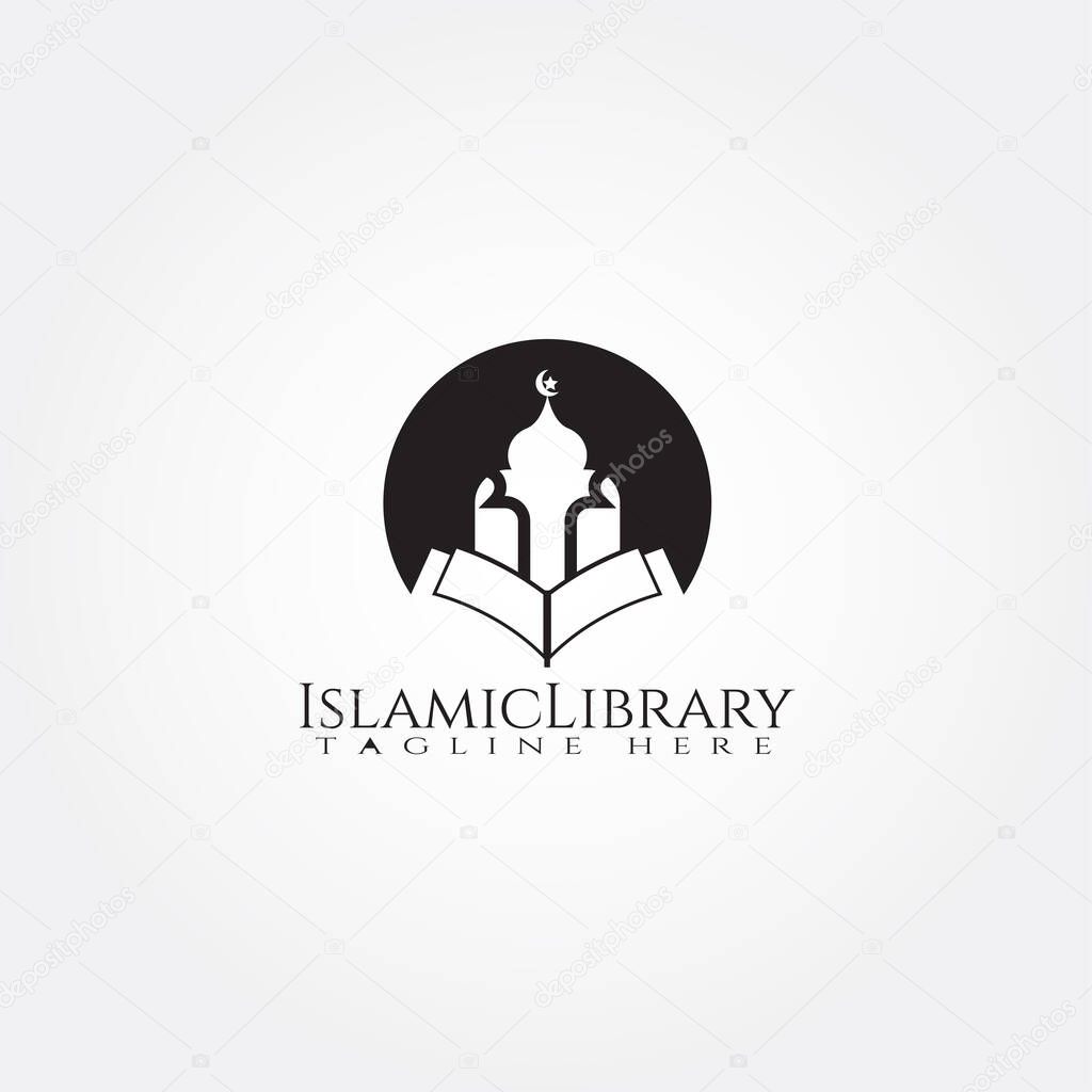 plantilla de logotipo islámico, mezquita y combinación de icono de ...