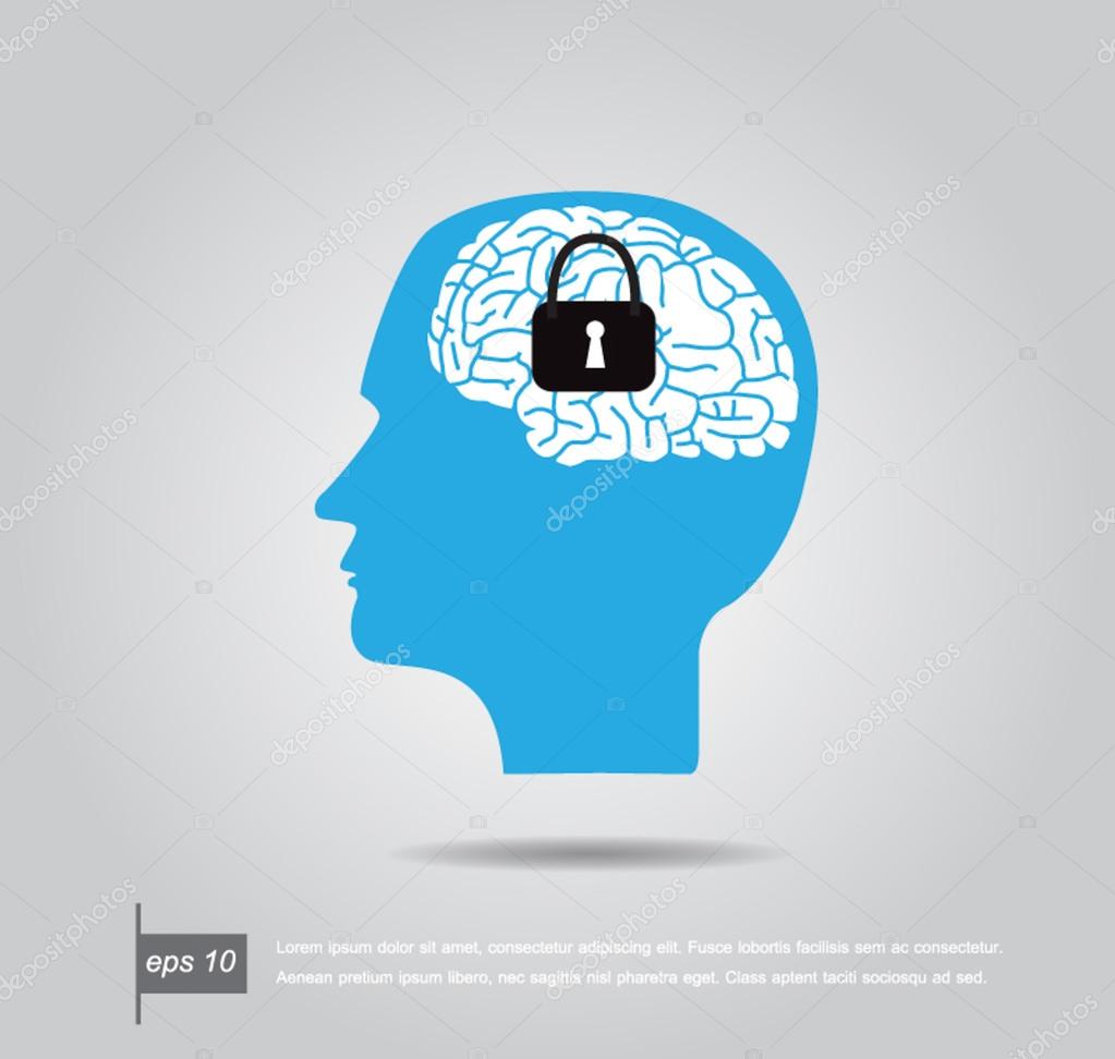 Keyhole on the brain vector illustration Stock Vector Image by ©atibody ...