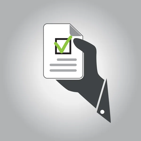 Hand hold document certificate vector icon Stock Vector Image by ...