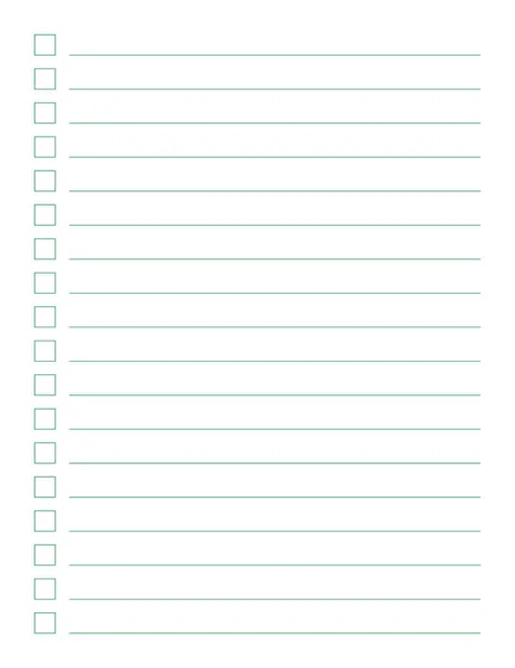 Papel gráfico. Imprimible Para hacer una lista con casillas de ...