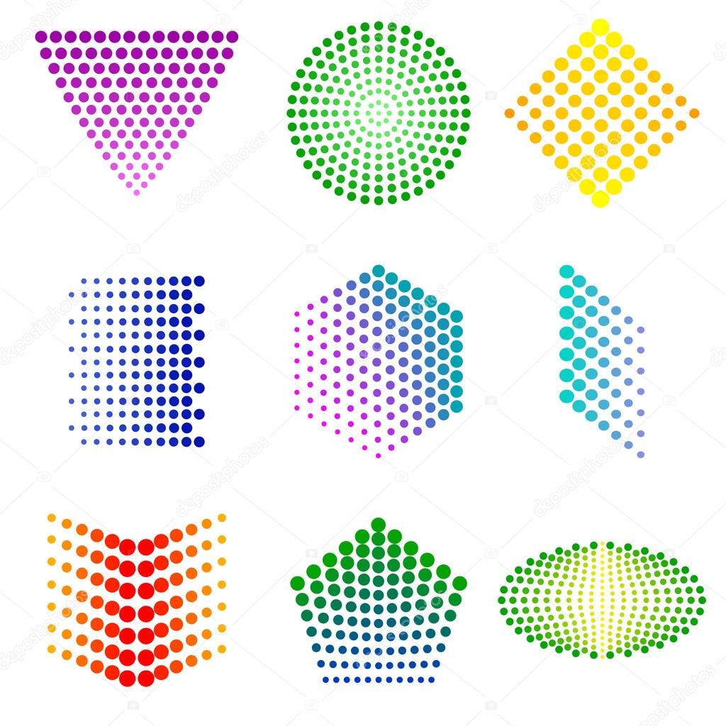 Shapes from dots Stock Vector Image by ©K_Tatsiana #29415441