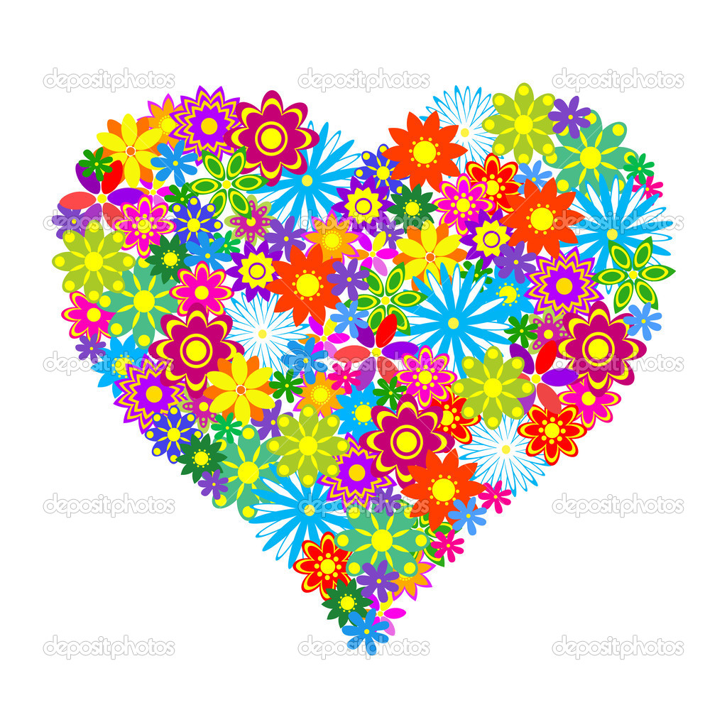 Heart of flowers Stock Vector Image by ©K_Tatsiana #29415455