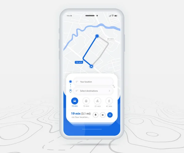Map Gps Navigation App Concept Mobile Map Application Smartphone App ...