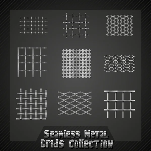 Seamless metal grid Vector Art Stock Images | Depositphotos