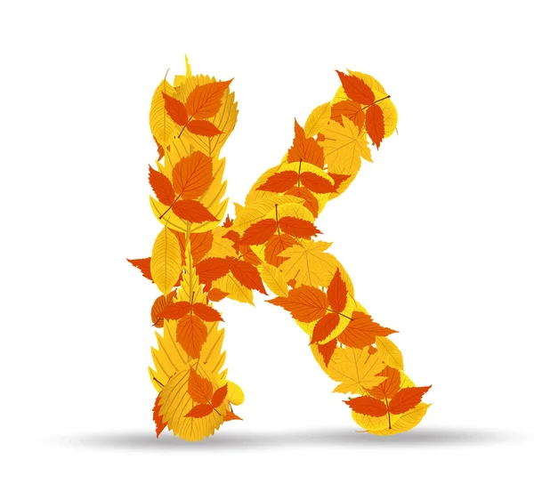 Vector autumn leaves font, letter S Stock Vector Image by ©ngocdai86 ...