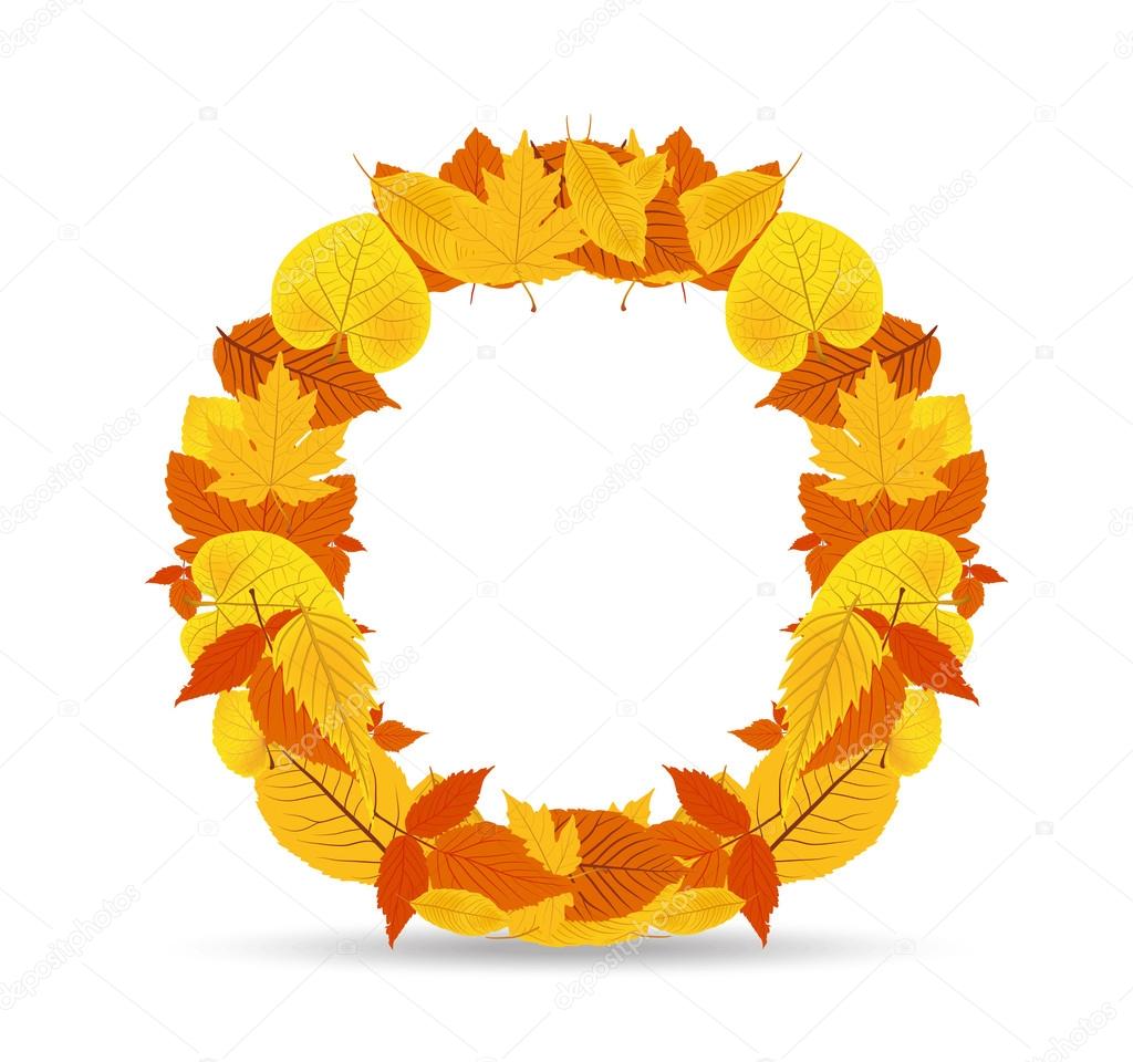Vector autumn leaves font, letter O Stock Vector Image by ©ngocdai86 ...