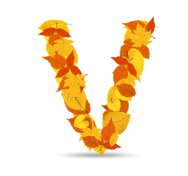 Vector autumn leaves font, letter S Stock Vector Image by ©ngocdai86 ...