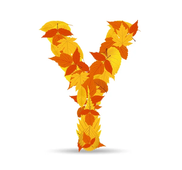 Vector autumn leaves font, letter S Stock Vector Image by ©ngocdai86 ...