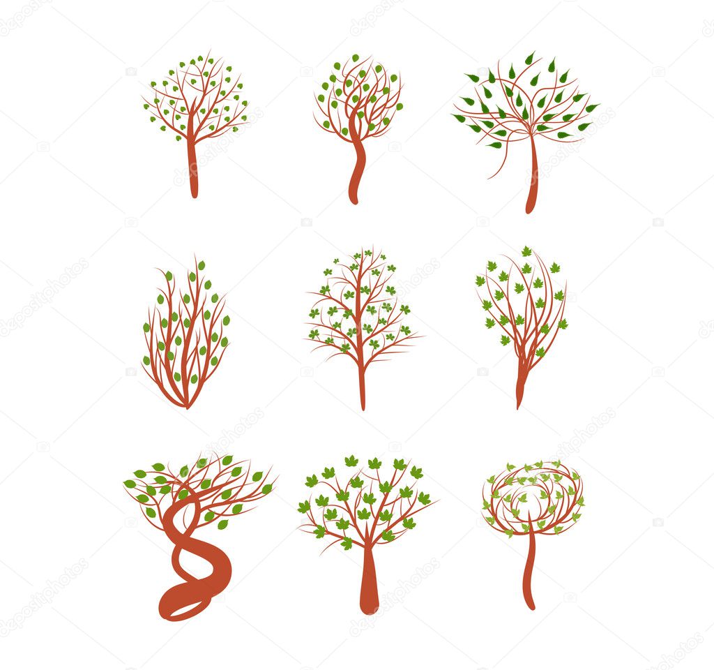 Spring tree Stock Vector Image by ©ngocdai86 #43183865