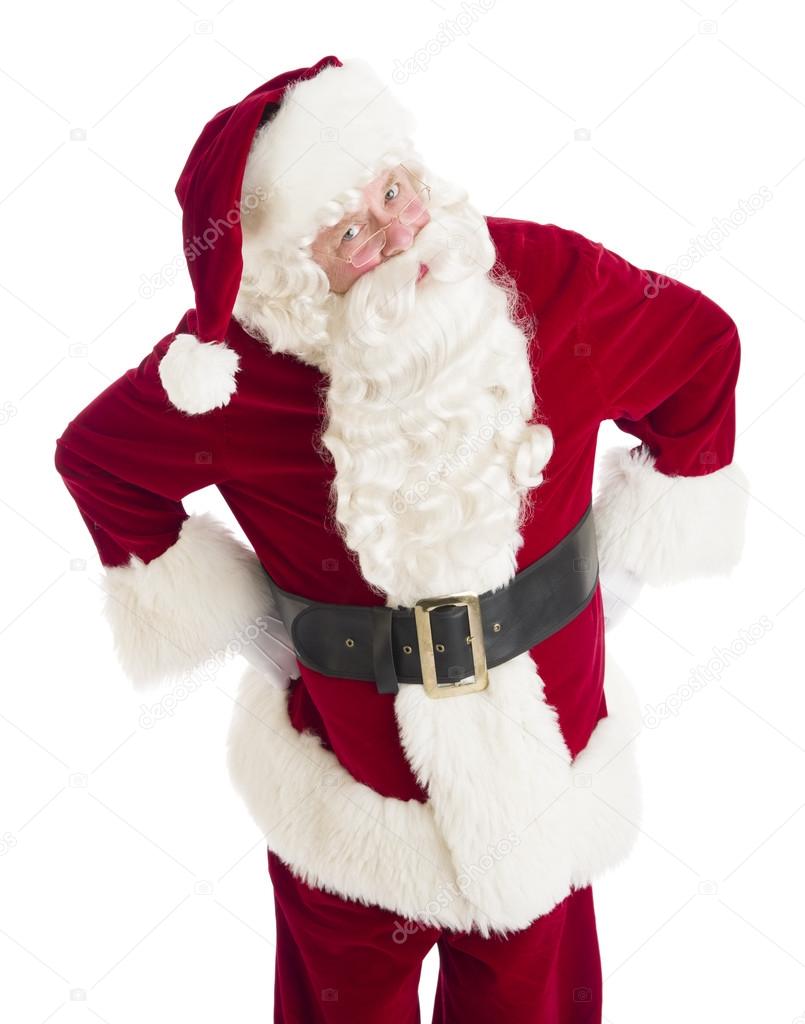 Angry Santa Claus Standing With Hands On Hips Stock Photo by ©tmcphotos ...