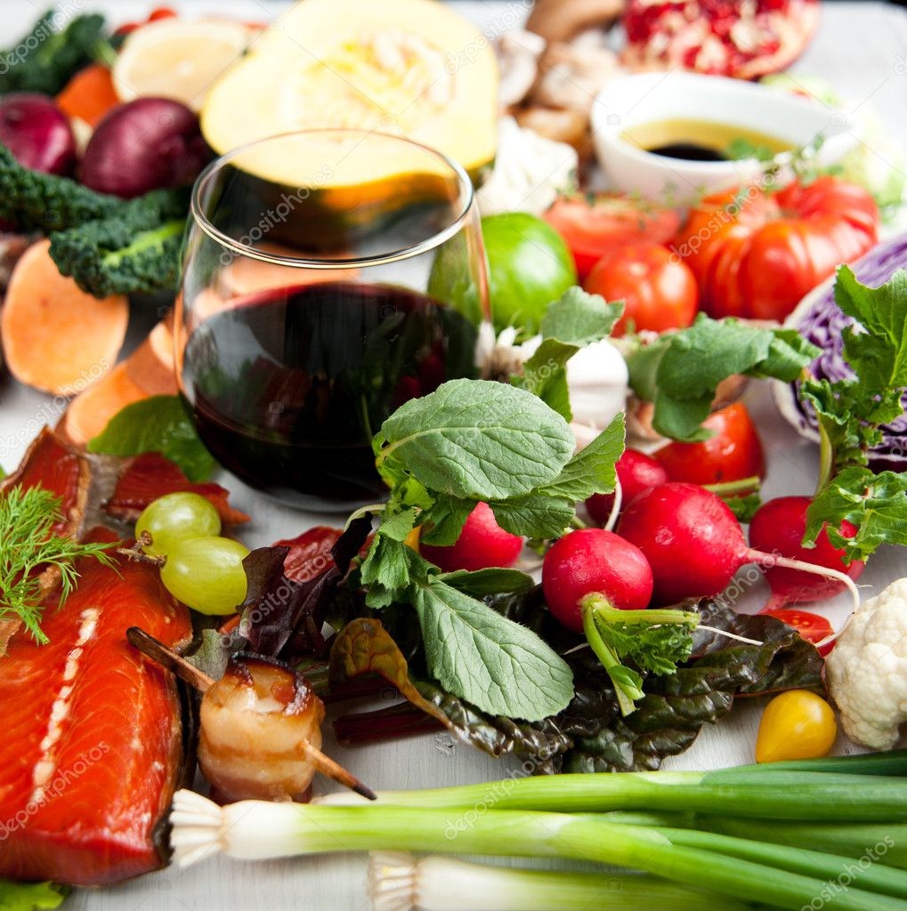 Healthy Food Assortment — Stock Photo © annahoychuk #29073509