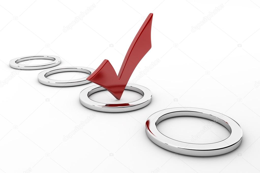 Red check mark in circle Stock Photo by ©rexi 34971787
