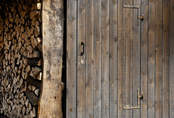 Rustic Wood Door Background