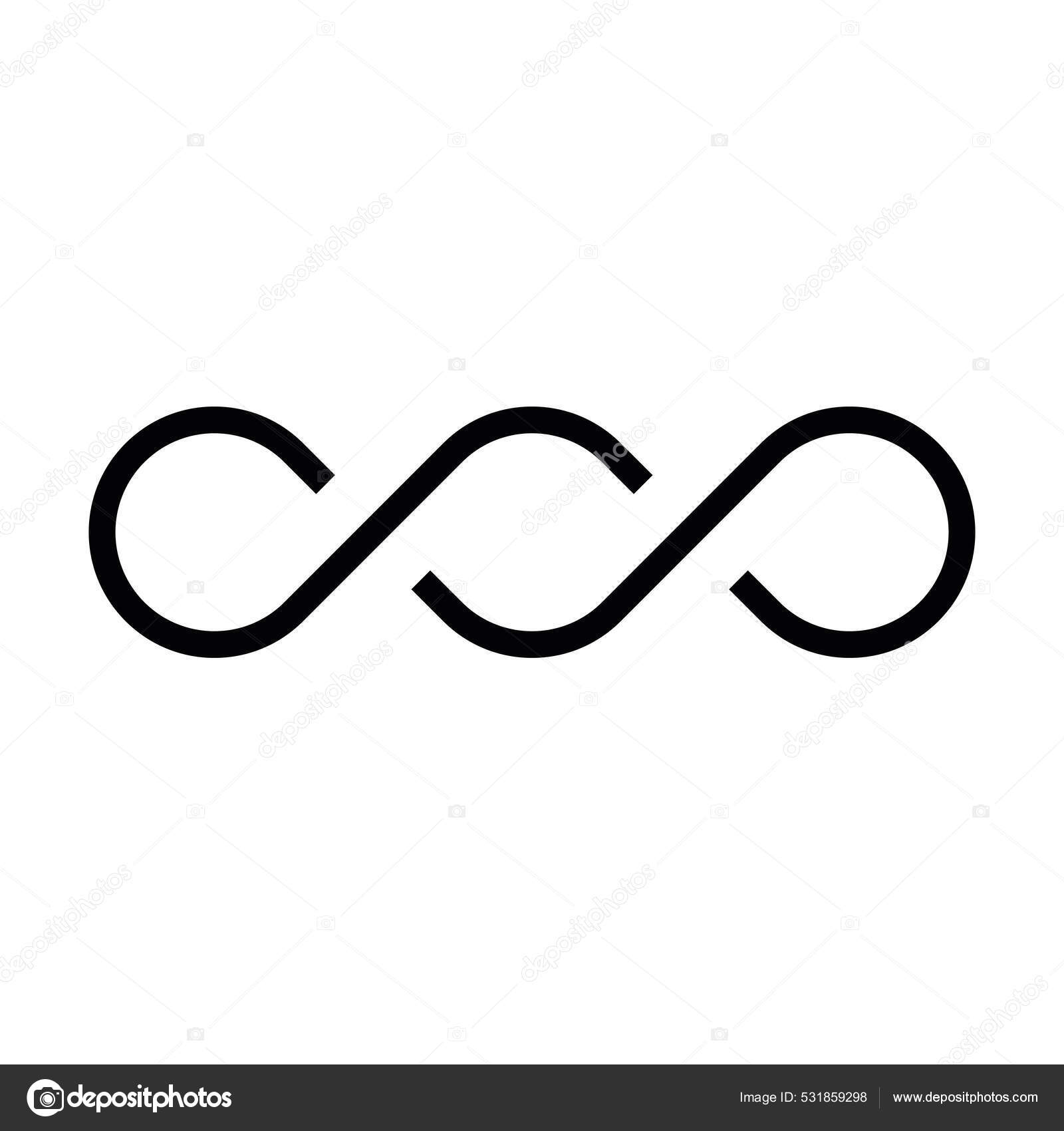 Black double infinity vector symbol Stock Vector by ©pyty 531859298