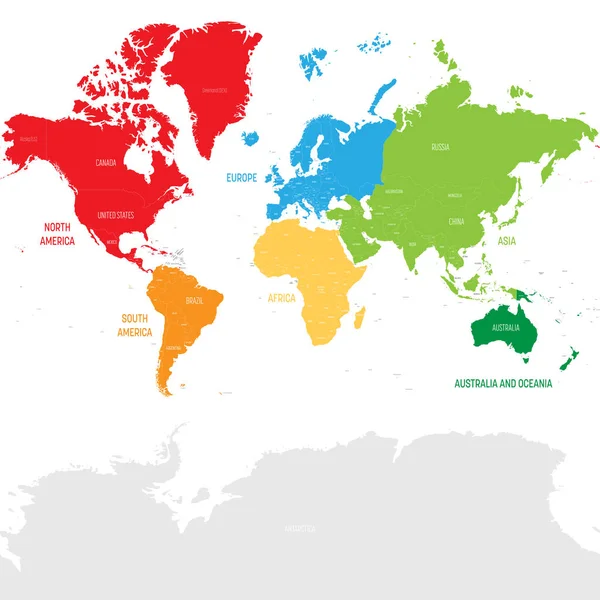 세계 대륙과 국가의 지도