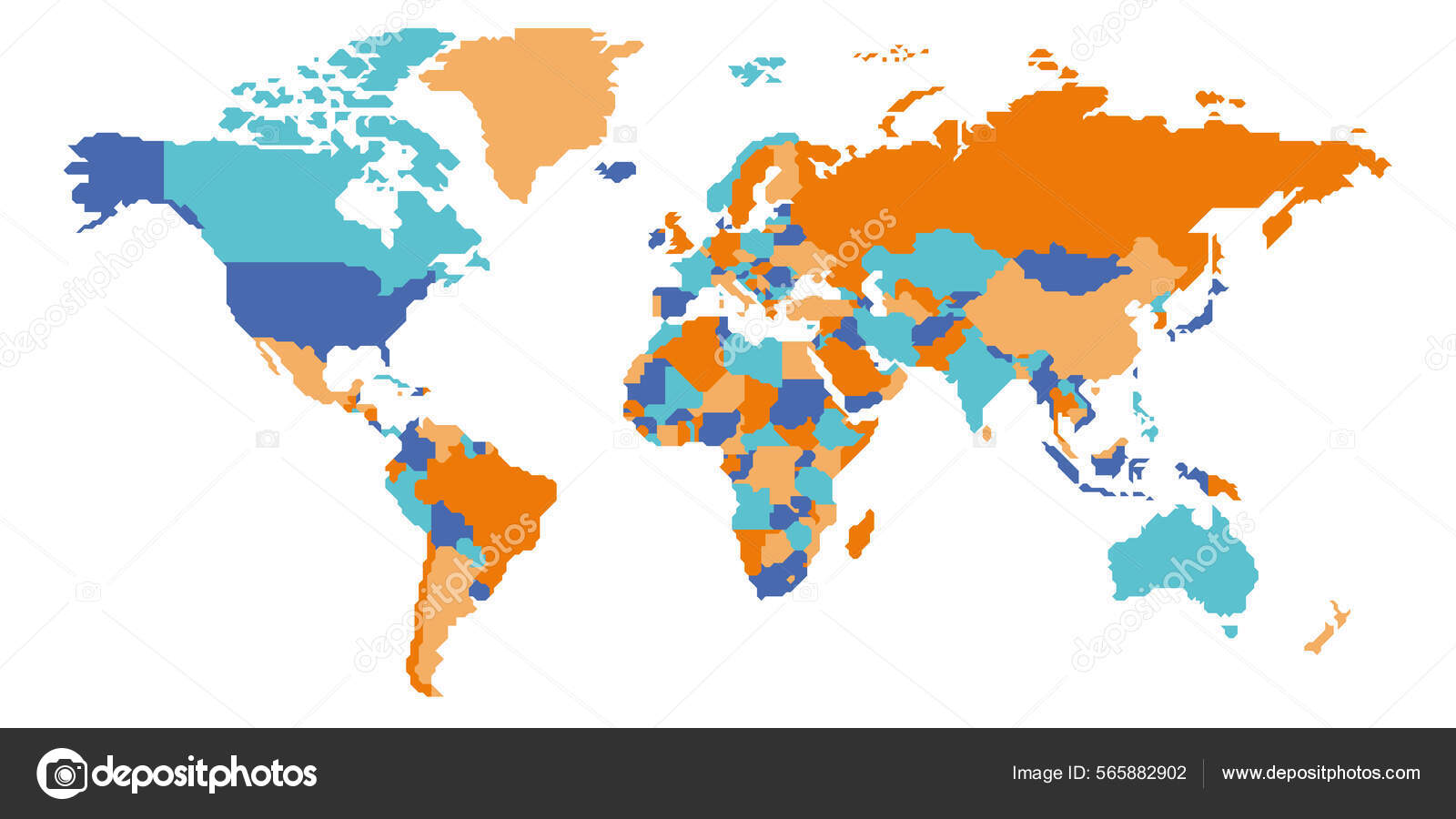 Simple World Map With Country Names - Infoupdate.org