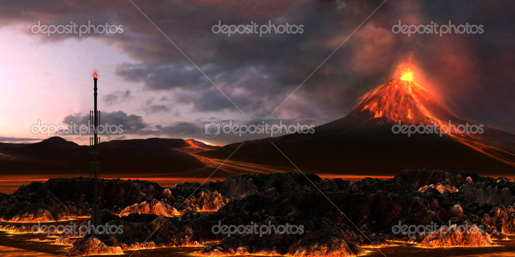 Volcanic Landscape Stock Photo by ©CoreyFord 46236935