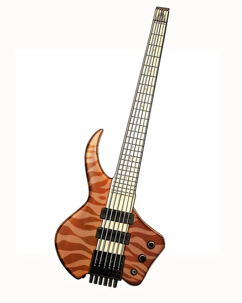 Electric Guitar Modern Musical Instrument Realistic Drawing ...