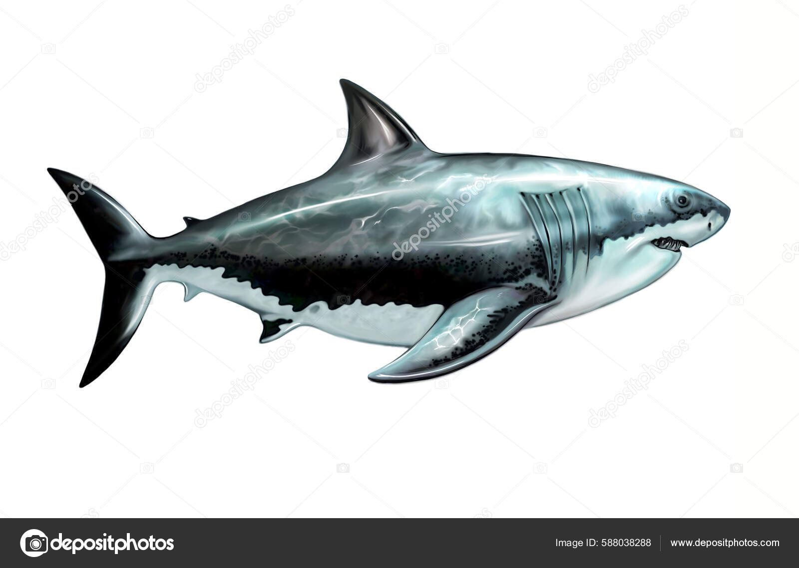 Megalodon Otodus Megalodon Carcharocles Extinct Shark Family ...