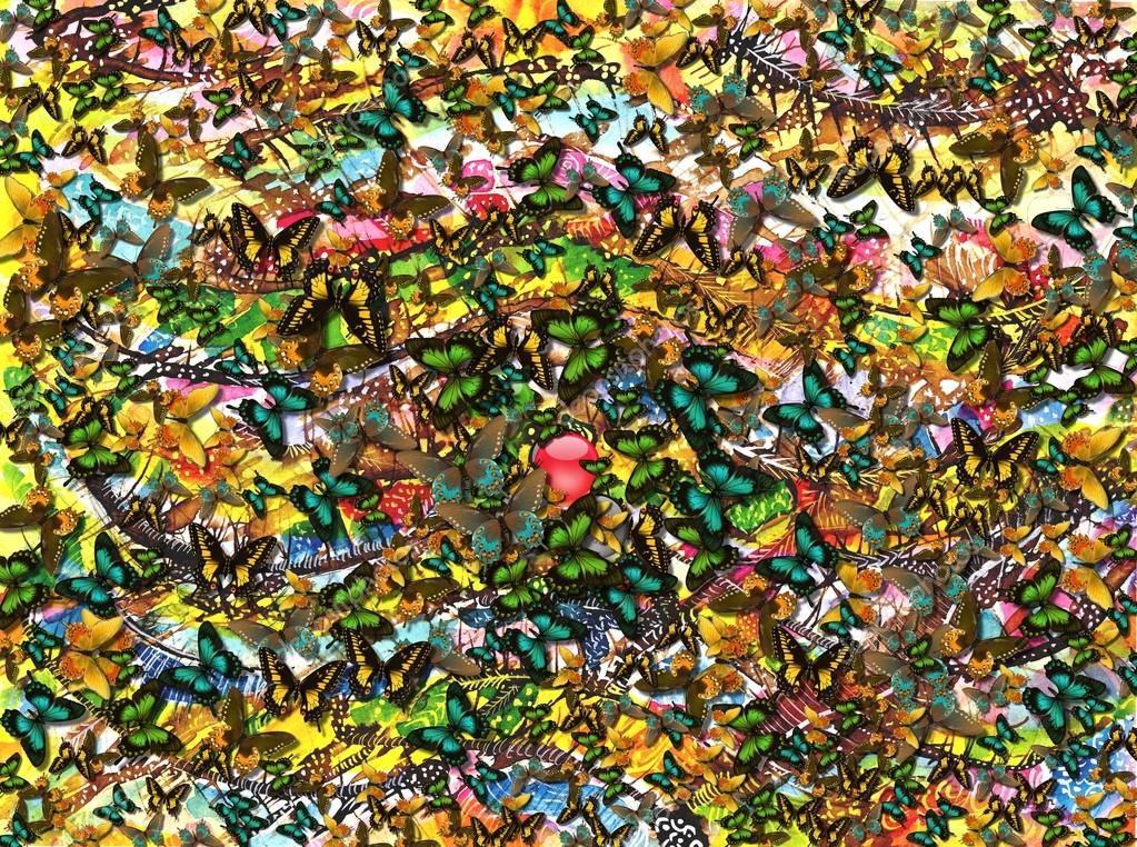 Lots and Lots of Butterflies — Stock Photo © ivdanu #29692293