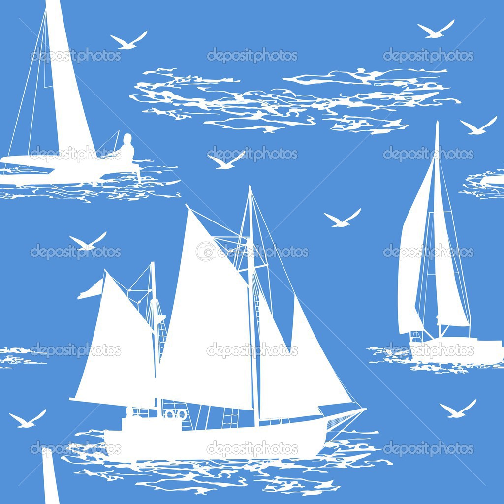 Fondo del barco sin costura Vector de stock por ©LukiyanovIlya 34439527