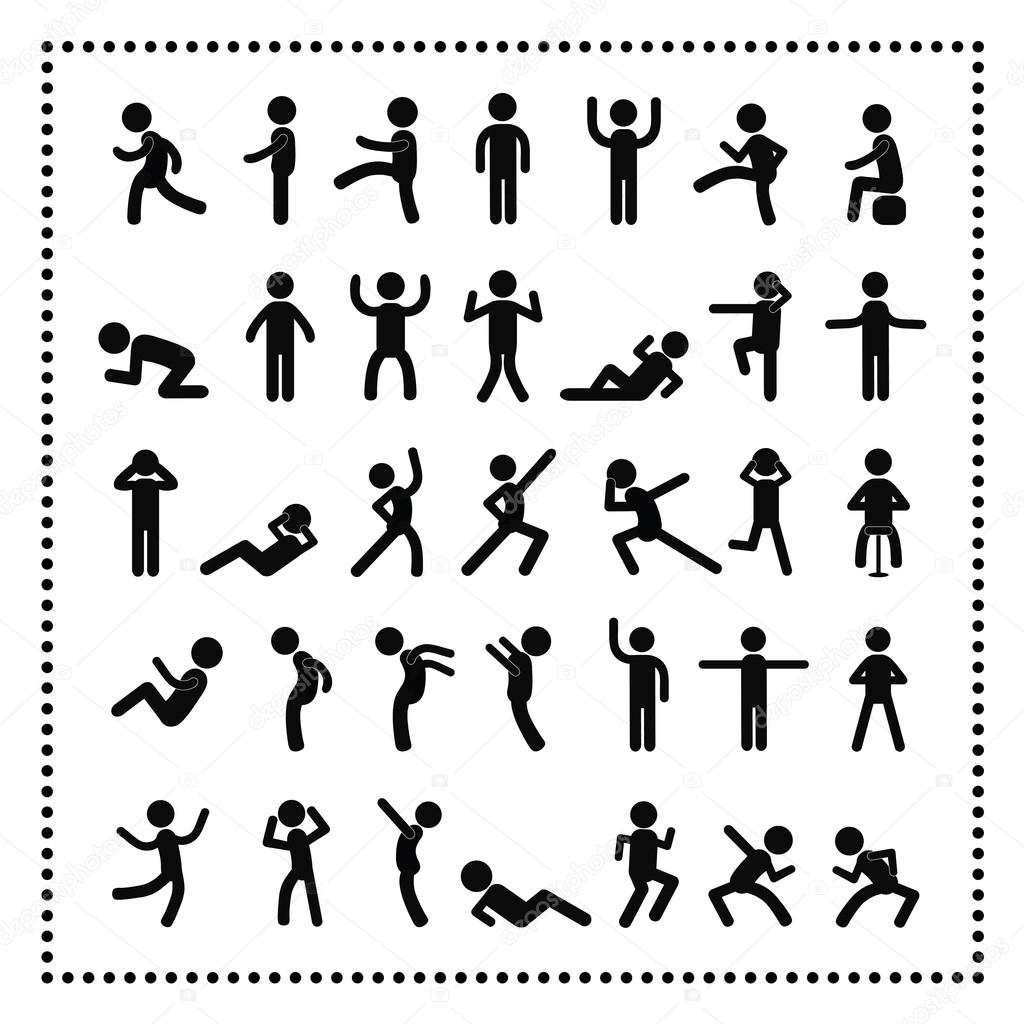 Action people symbol Stock Vector Image by ©tackgalich #37480773