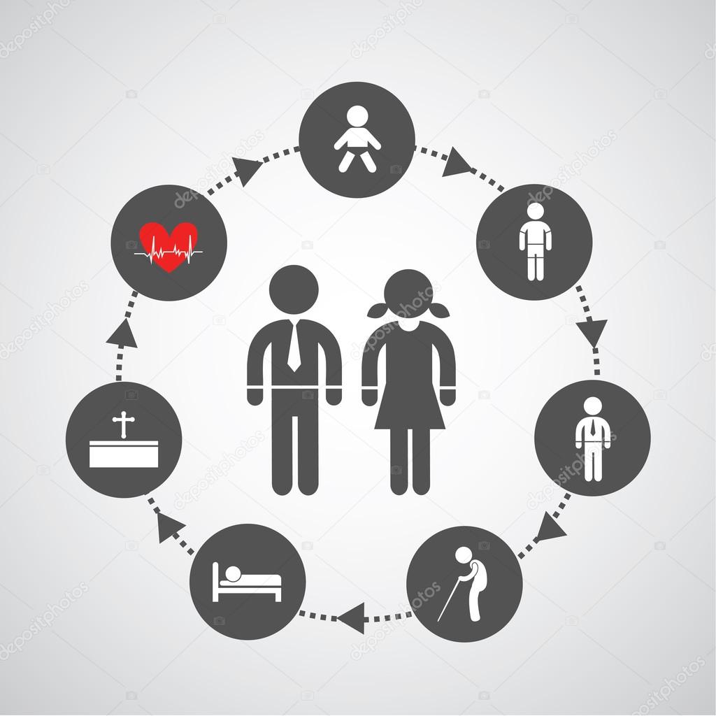 Human life symbol — Stock Vector © tackgalich #38819419