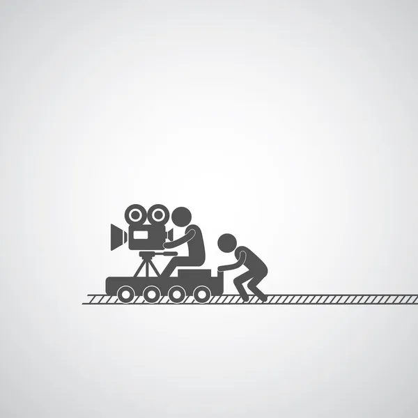 Director Making Filming Movie Production Actor Stick Figure Pictogram ...