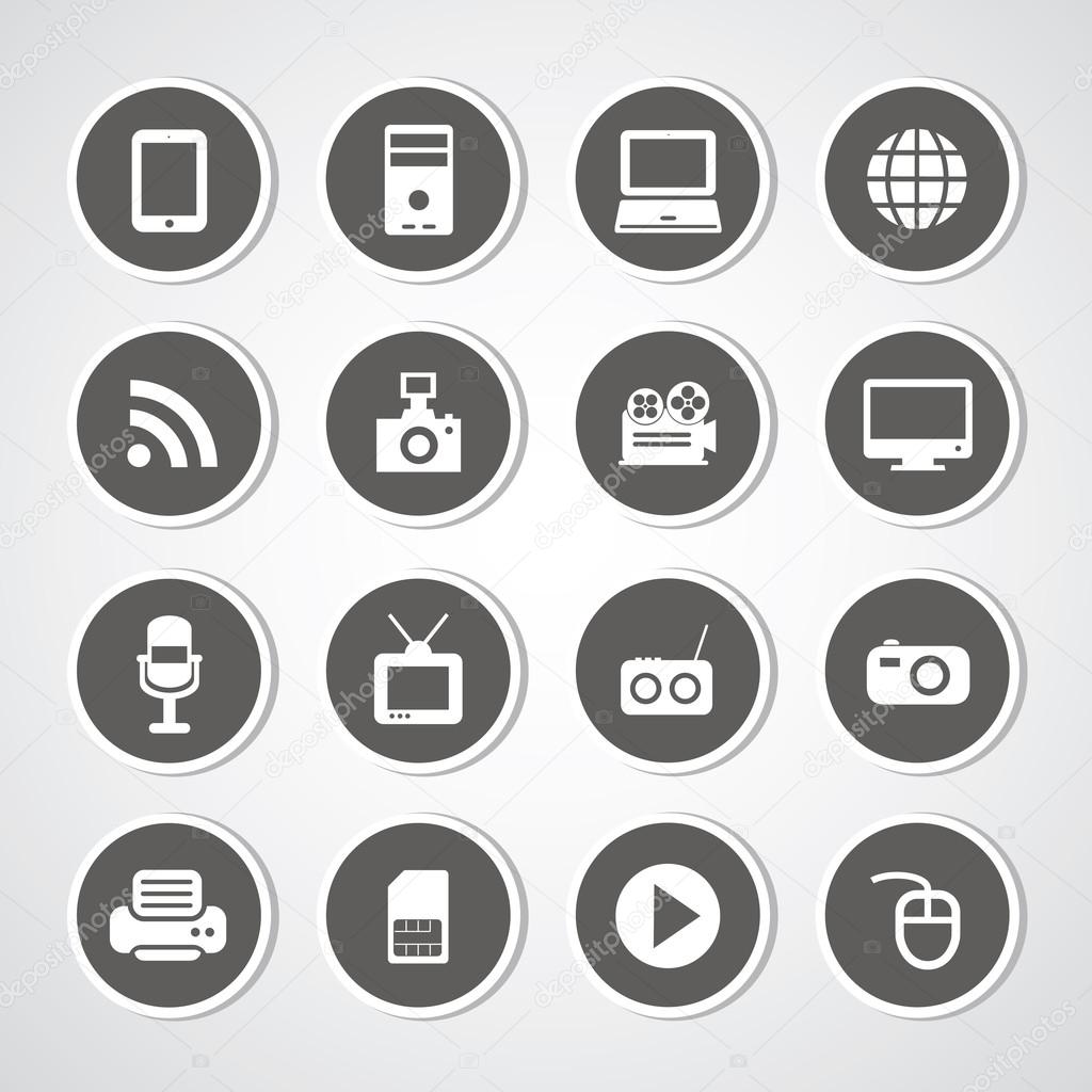 Technology symbol set Stock Vector Image by ©tackgalich #41506855