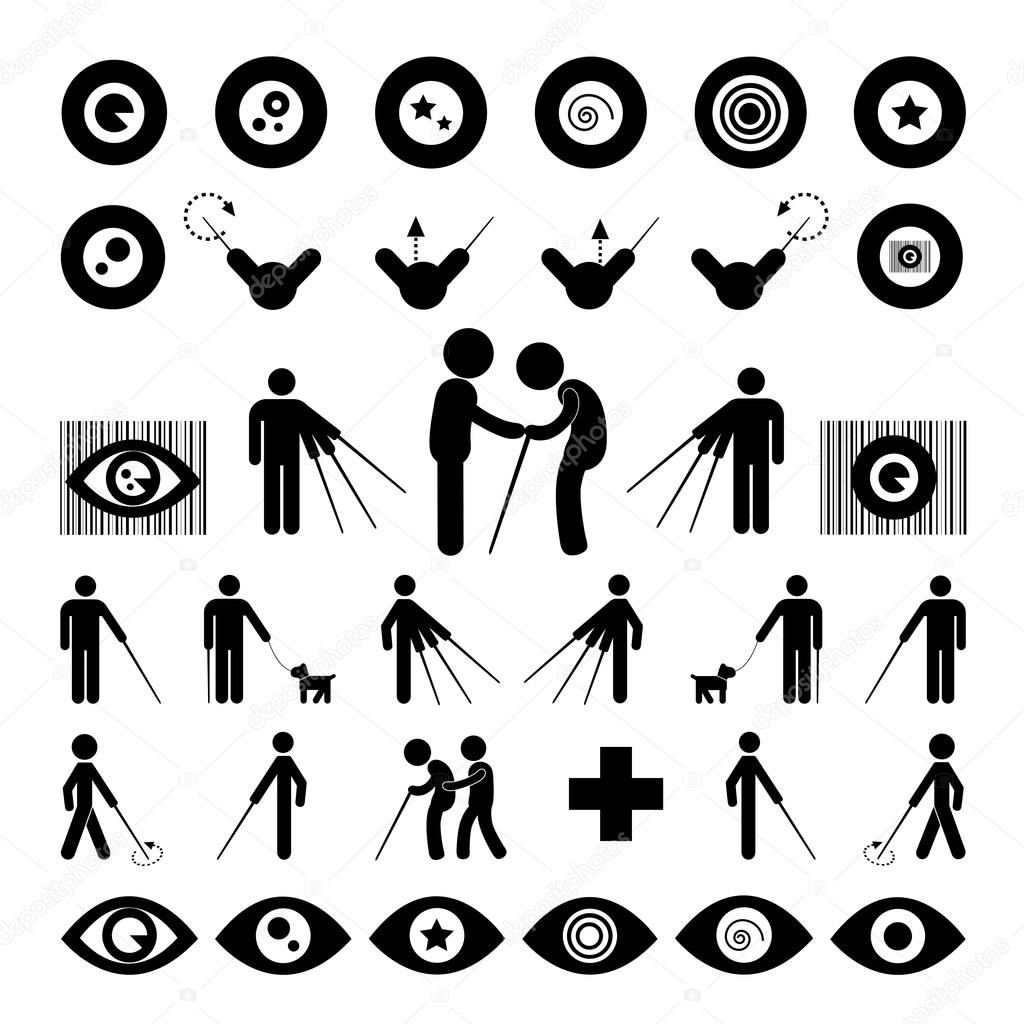 Blind man symbol Stock Vector Image by ©tackgalich #49648607