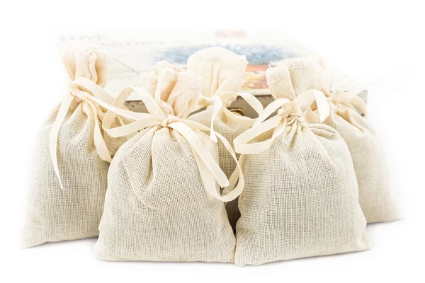 Textile sachet pouches Stock Photo by ©xmagic 46686525